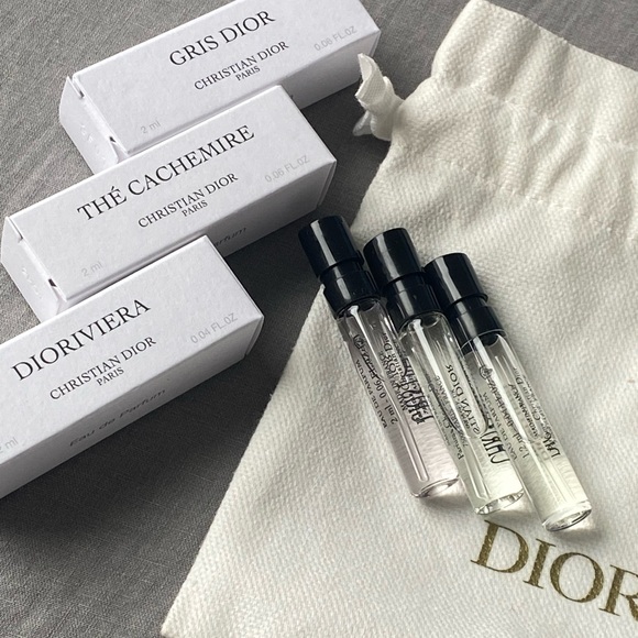 Dior | Other | 3pcs Of Dior Perfume Samples Set With Small Pouch New ...